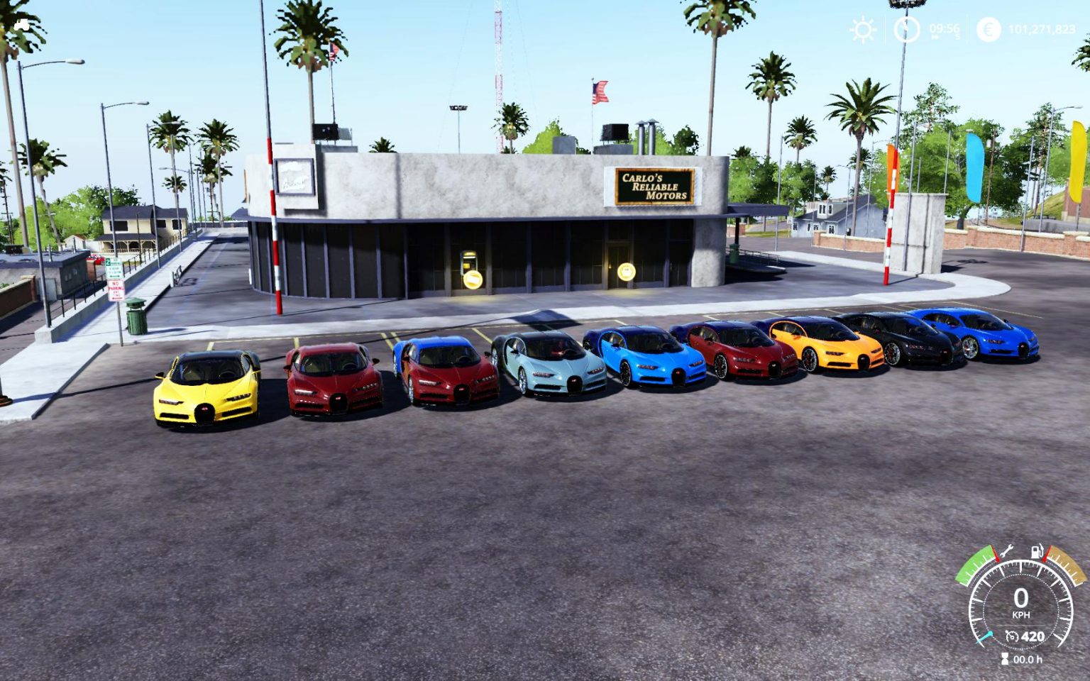 LS2019 Bugatti Chiron SportFs19 v1.0 - FS 25 modding - LS25 Mod download!