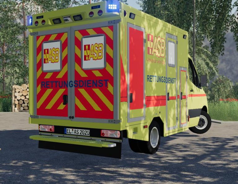 Car ASB Mercedes Sprinter RTW Skin v1.0 - FS 25 modding - LS25 Mod ...