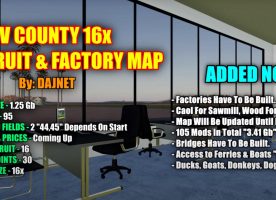 Mod Pleasant Valley County 16x v1.1.2 - FS 25 modding - LS25 Mod download!