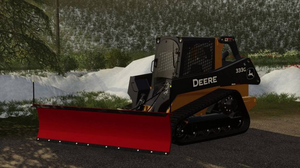 LS19 Skid Steer Snow Plow - FS 25 modding - LS25 Mod download!