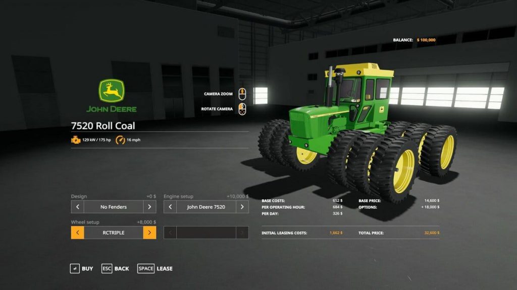 Mod John Deere 20 Series 4wd v1.0 - FS 25 modding - LS25 Mod download!
