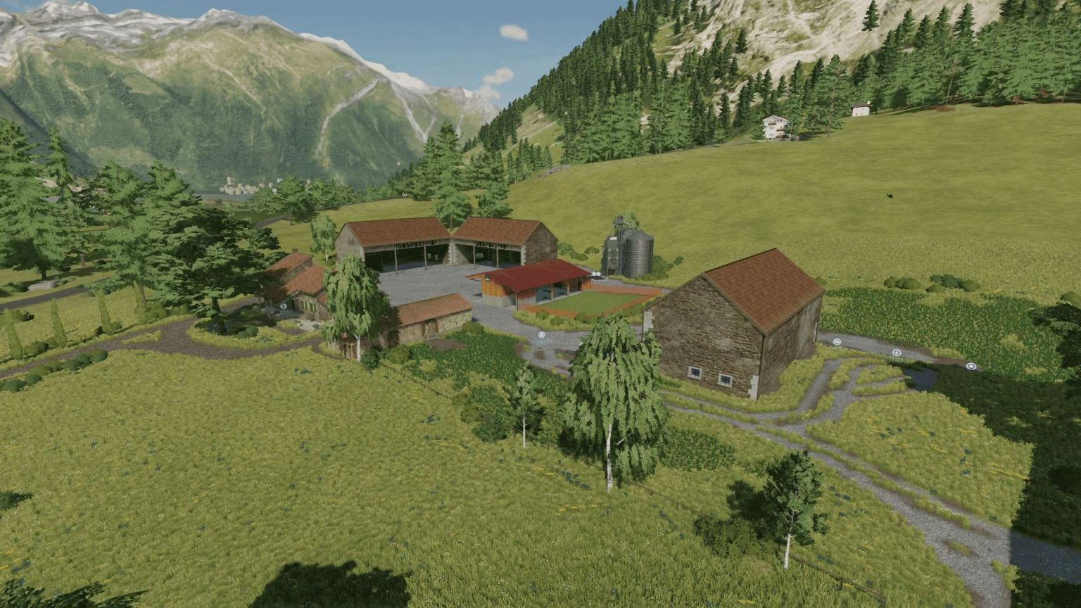 LS22 New Map Alpine Plus v1.0.0.1 - FS 25 modding - LS25 Mod download!