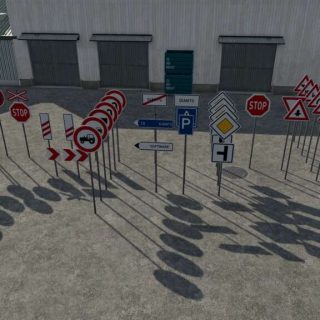 LS22 Traffic Sign Package (Prefab) v1.0 - FS 25 modding - LS25 Mod ...