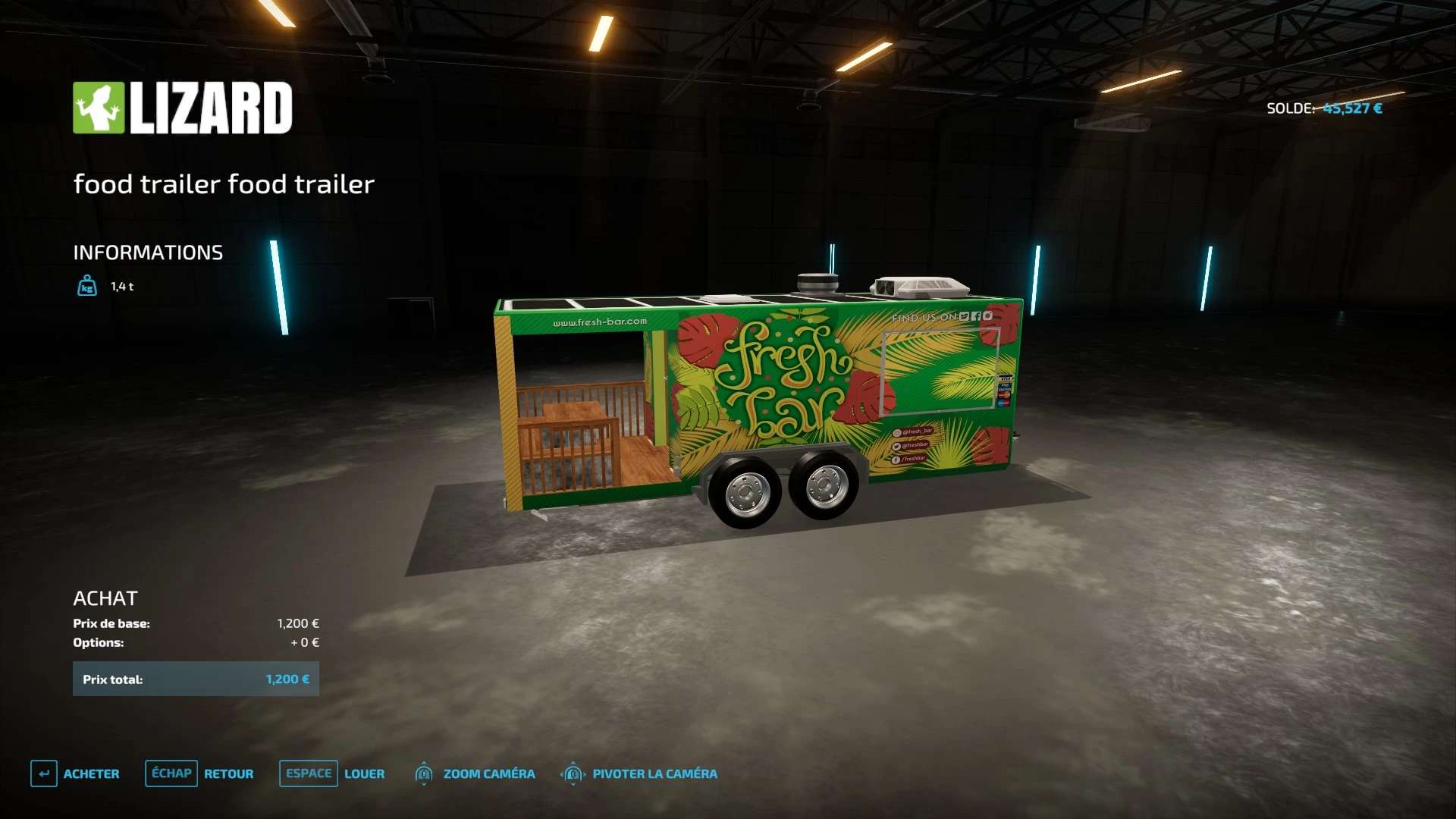 LS22 Stand food v1.0.0.0 - FS 25 modding - LS25 Mod download!