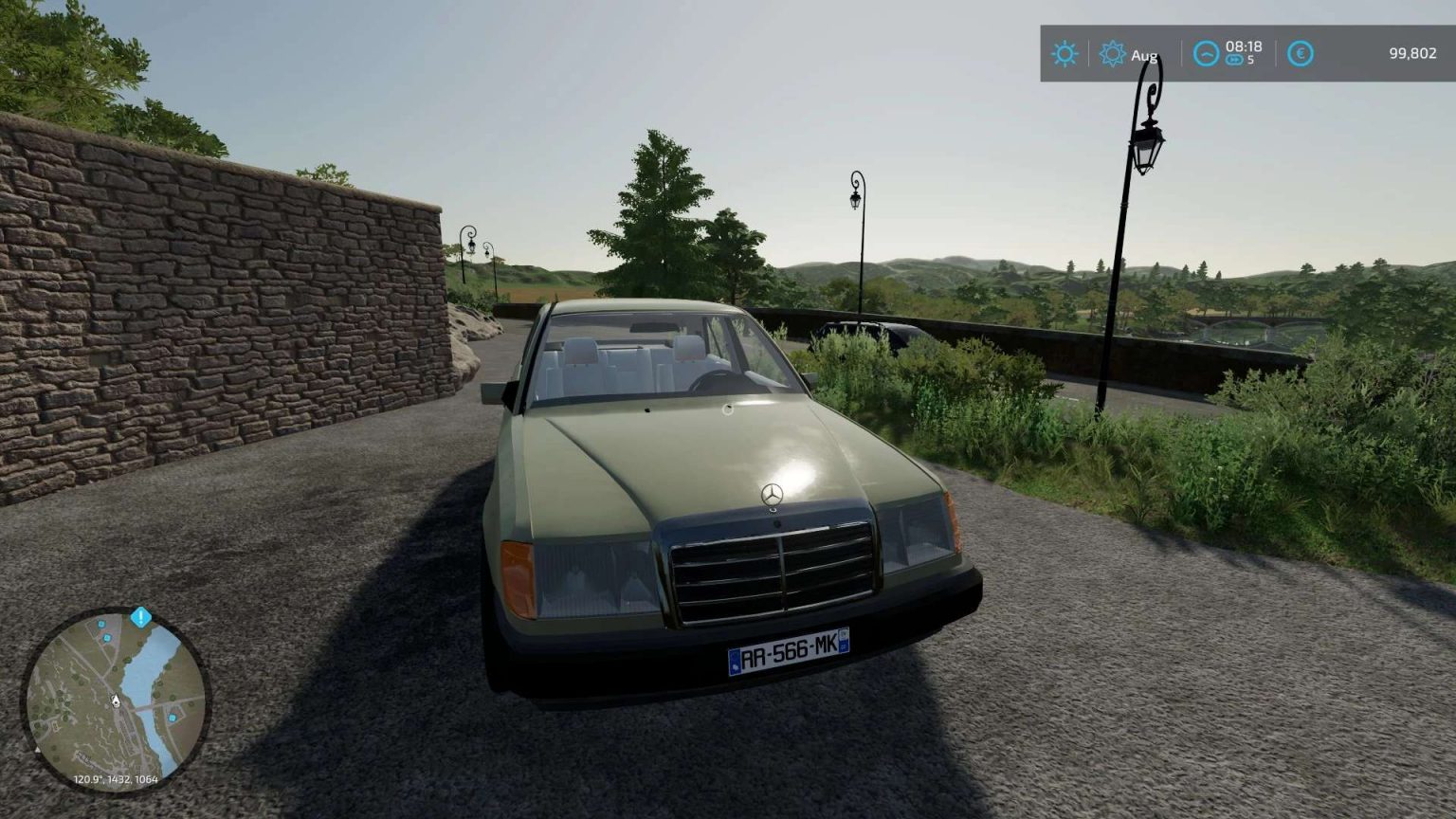 LS22 Mercedes-Benz W124 250D v1.1.0.0 - FS 25 modding - LS25 Mod download!