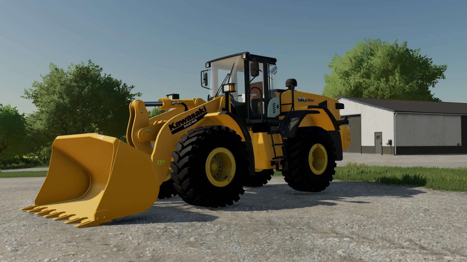 LS22 Kawasaki 90Z7 Wheel Loader v1.0.0.0 - FS 25 modding - LS25 Mod download!