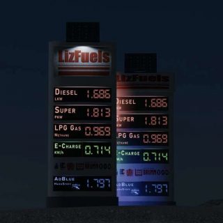LS22 Digital Gasstation Displays v1.0.0.0 - Farming Simulator 22 mod ...