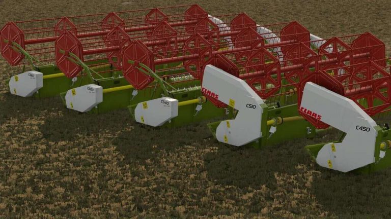 LS22 Claas C450-C660 Headers Pack v1.1.0.0 - FS 25 modding - LS25 Mod ...