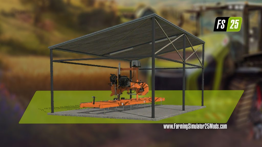 LS22 Small fast sawmill V1.0.0.0 - FS 25 modding - LS25 Mod download!