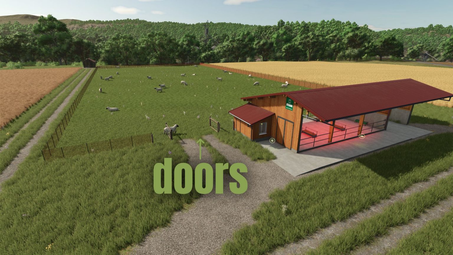 LS22 Large sheepfold V1.0.0.0 - FS 25 modding - LS25 Mod download!