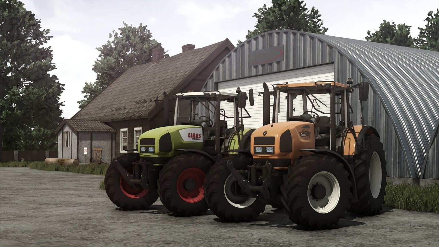 LS25 CLAAS / Renault Ares 836 RZ (Rust Edition) V1.0.0.4 - FS 25 ...